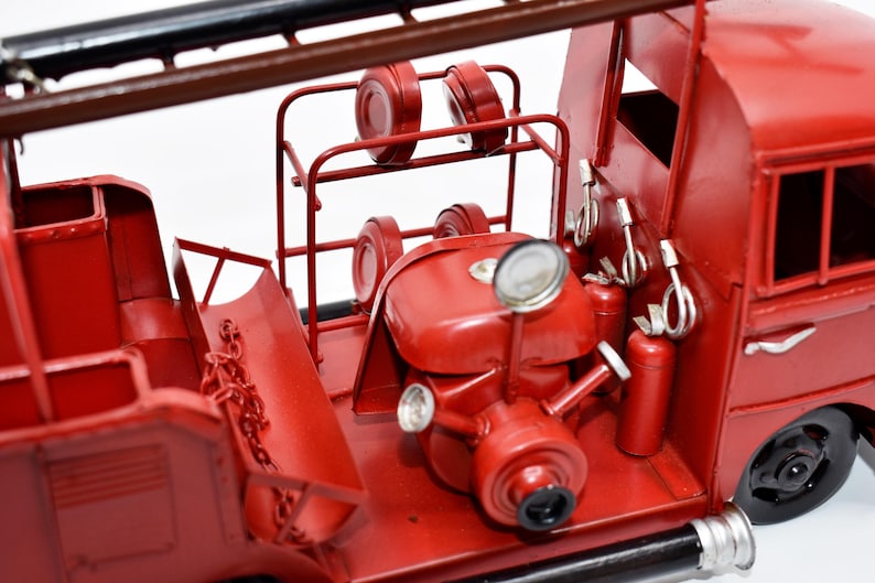 Vintage Metal Fire Truck Model: VW T1 Inspired Decor - Etsy