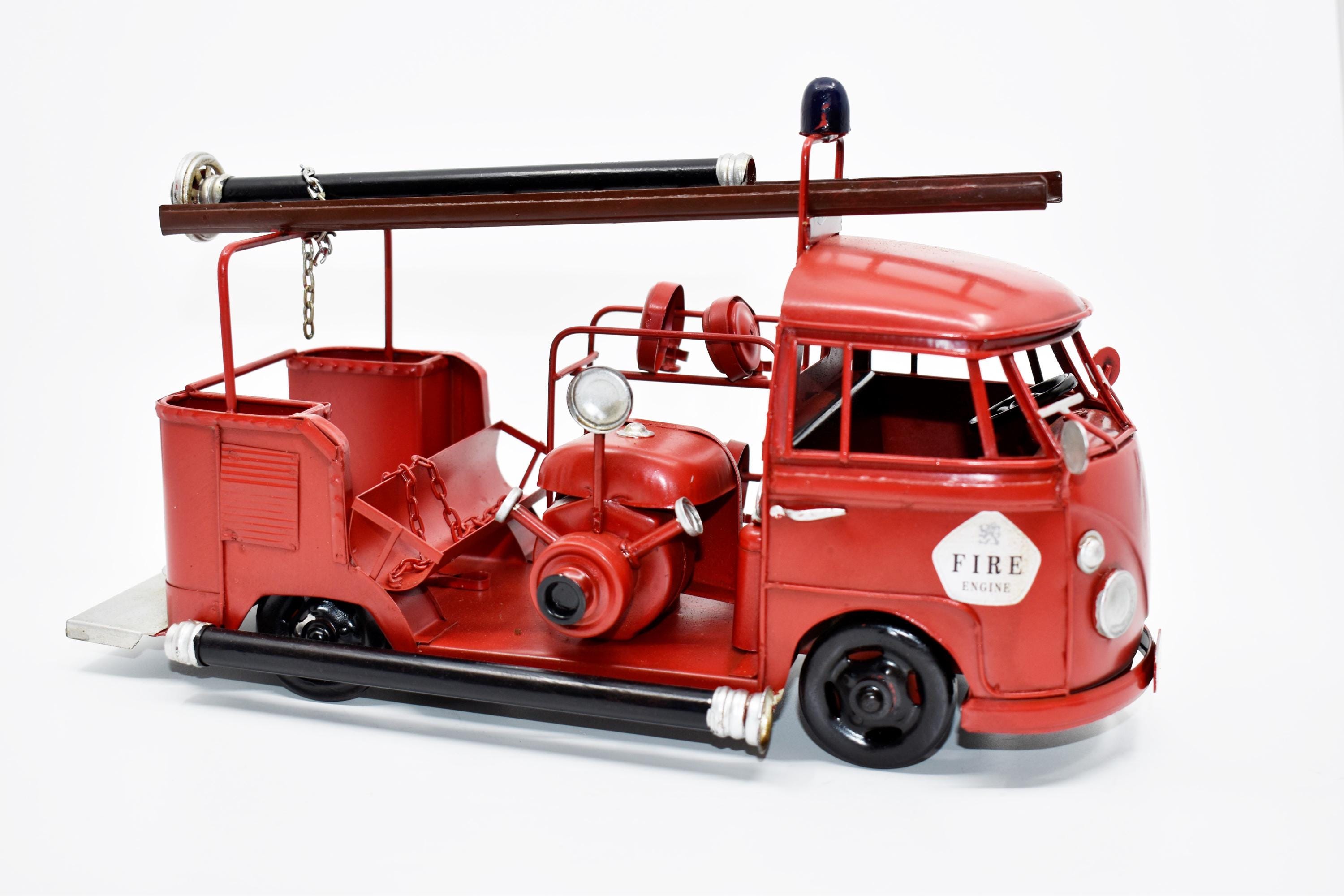 Vintage Metal Fire Truck Model: VW T1 Inspired Decor - Etsy