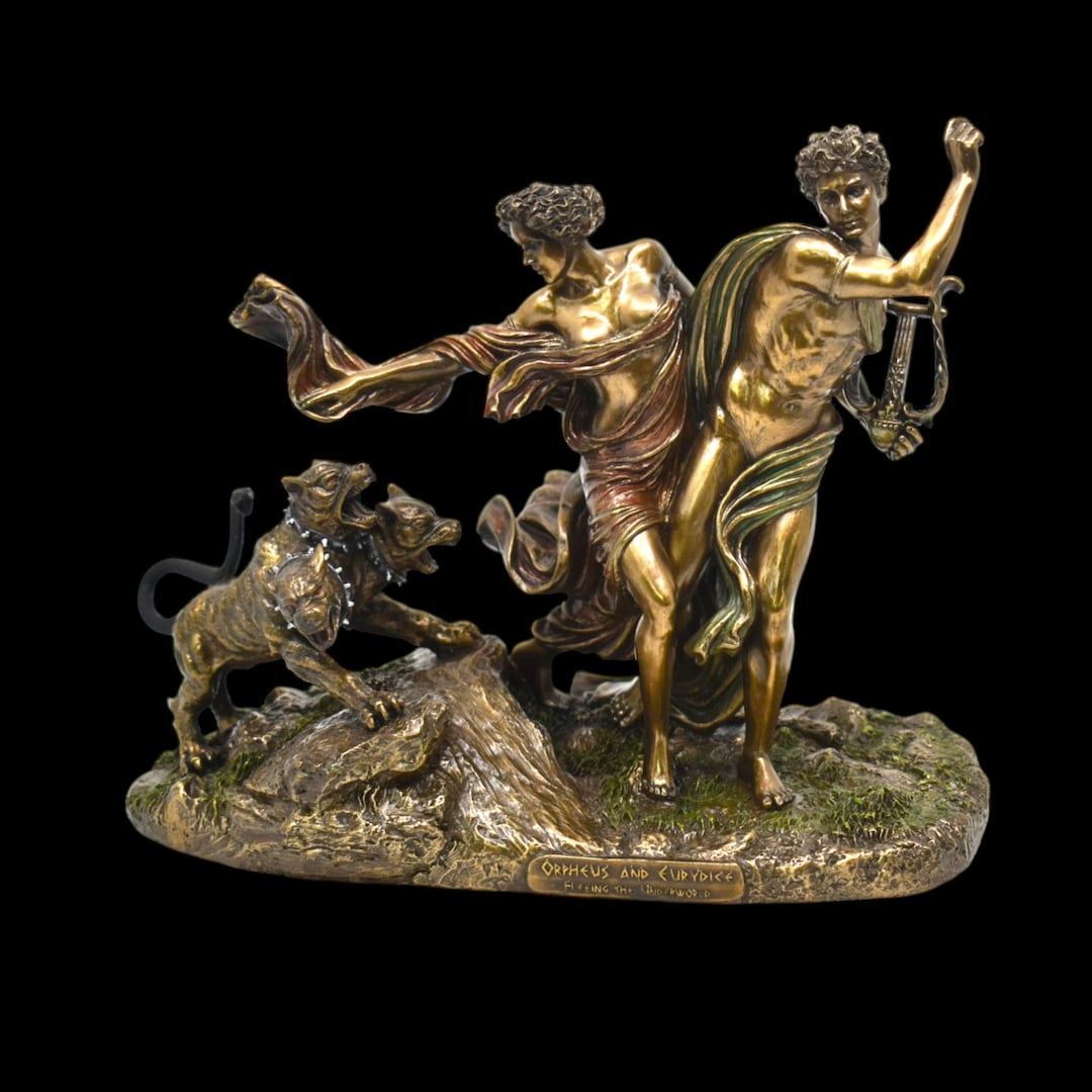 Orpheus and Eurydice Statue – Greek Mythology Bronze Figurine – Lovers ...