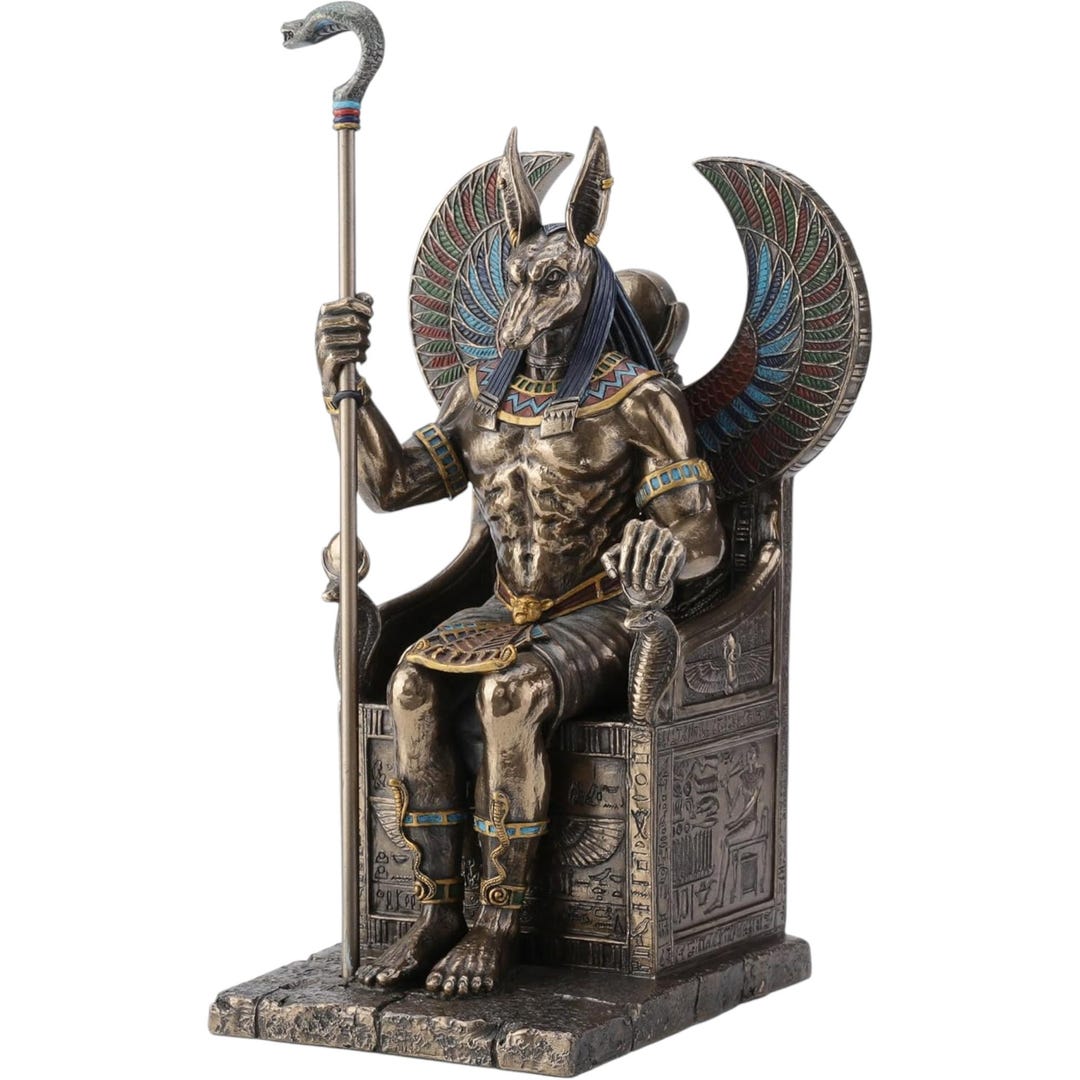 Anubis Egyptian God of the Dead Sculpture,home Sculpture,office Desk ...
