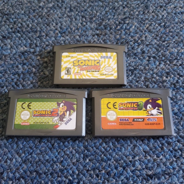 Sonic the Hedgehog Genesis Gba - Etsy