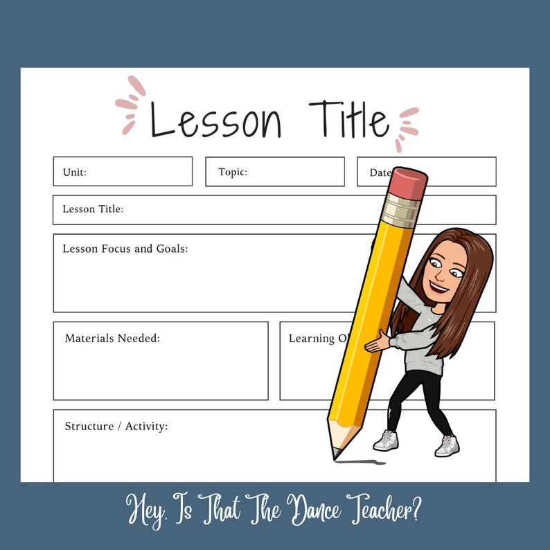 Lesson Plan Brainstorm - Printable Digital Download - Etsy