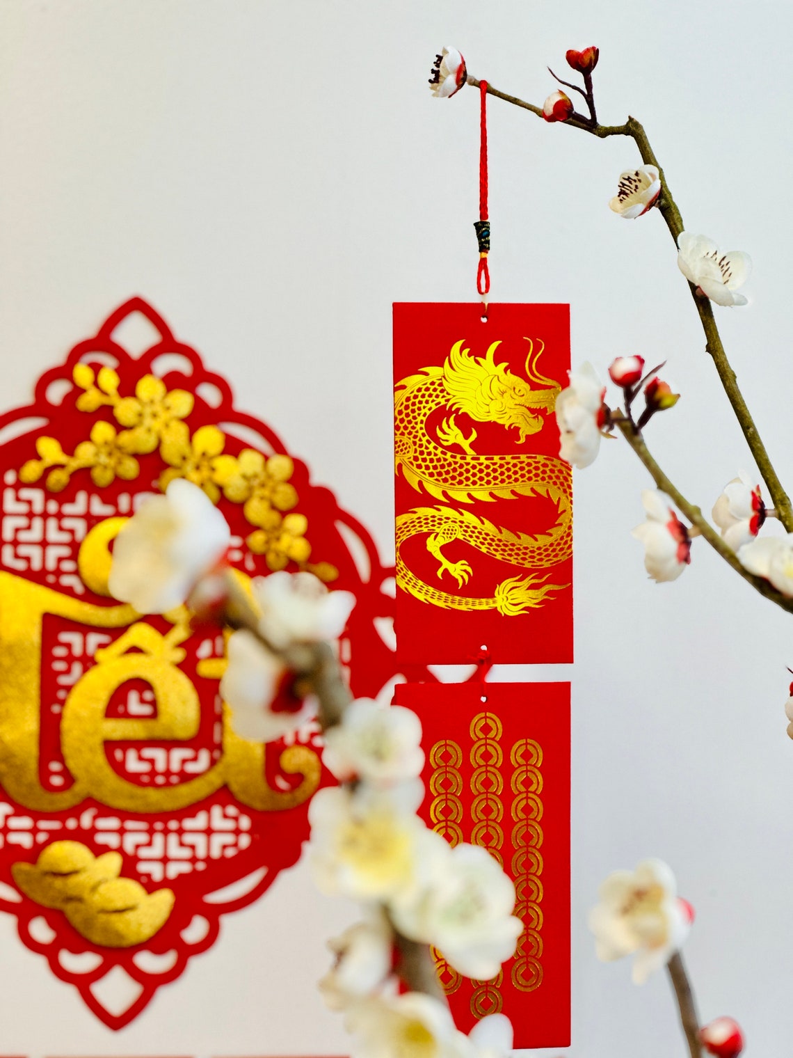 Tet Decoration Stickers 2pcs - Etsy