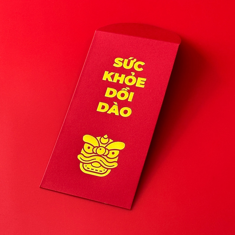 Bao Li Xi Tet 16pcs - Vietnamese Lunar New Year 2025 Red Lucky Money ...