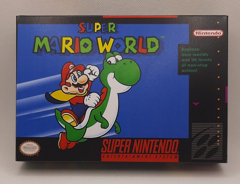SNES - Super Mario World - Box Cover Only - Etsy