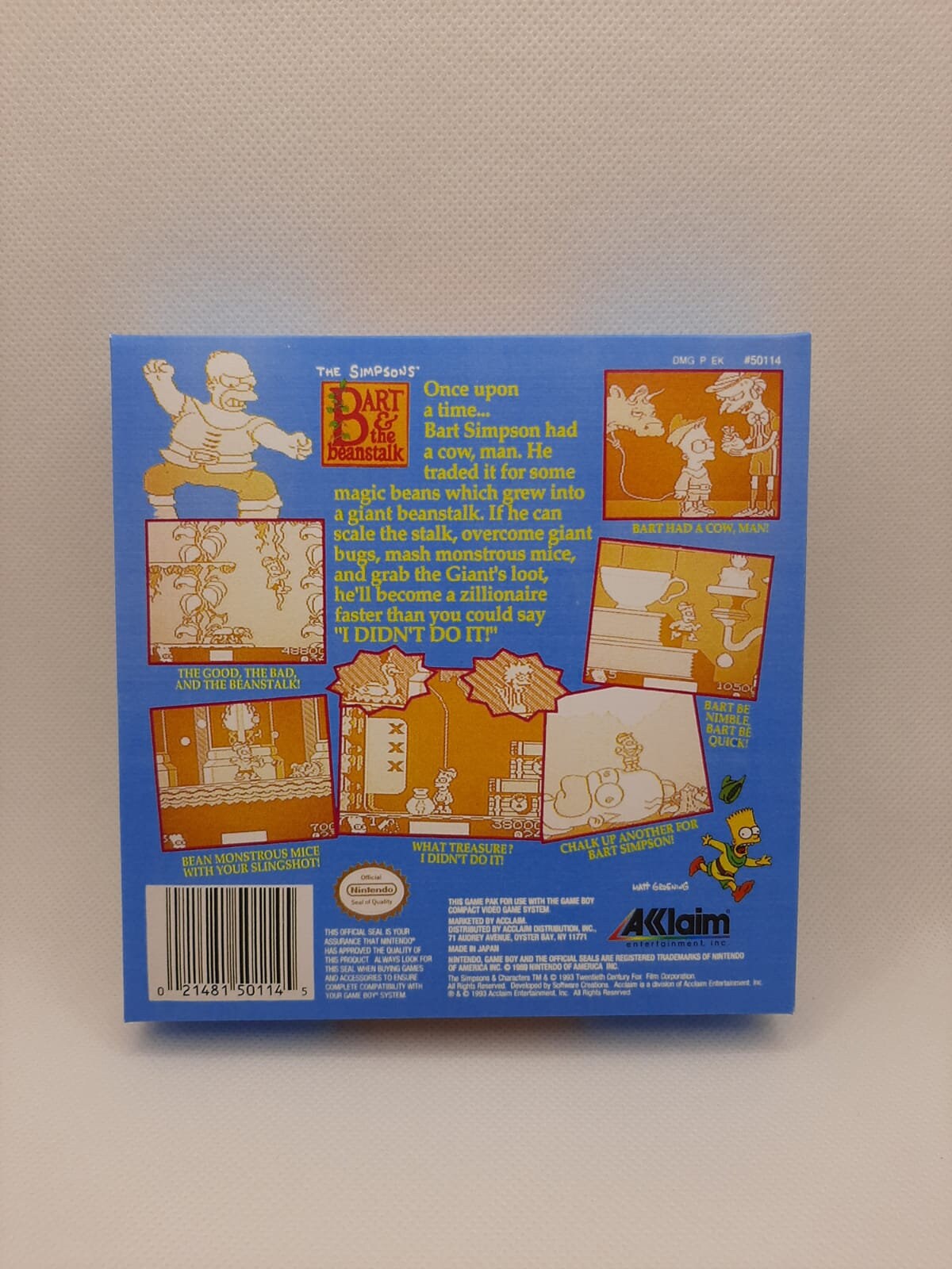 GAME BOY - the Simpsons: Bart & the Beanstalk - Box Cover Only - Etsy