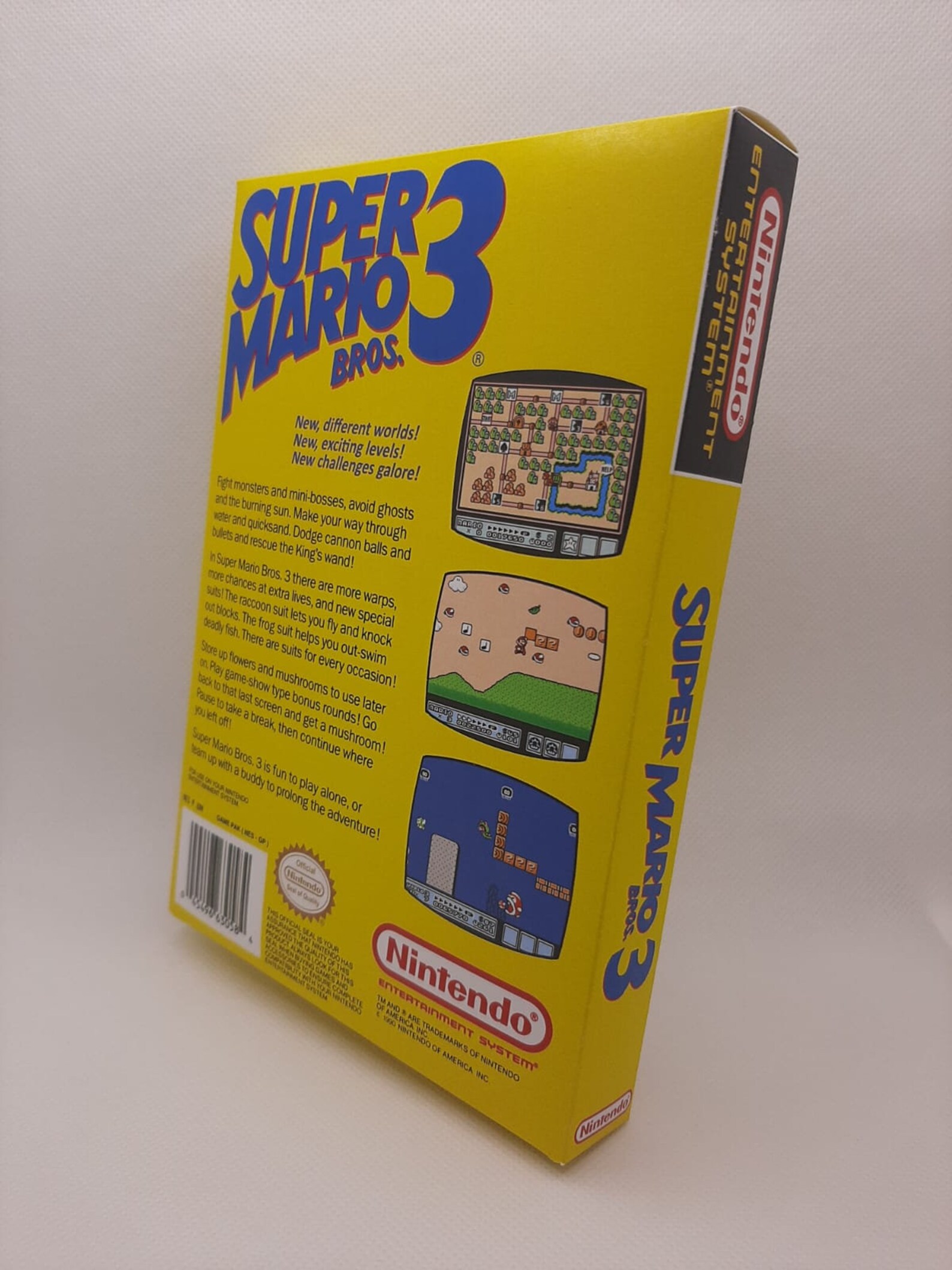 NES Super Mario Bros. 3 - Box Cover Only - Etsy