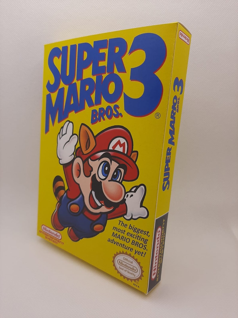 NES Super Mario Bros. 3 - Box Cover Only - Etsy