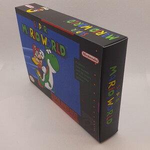 SNES - Super Mario World - Box Cover Only - Etsy