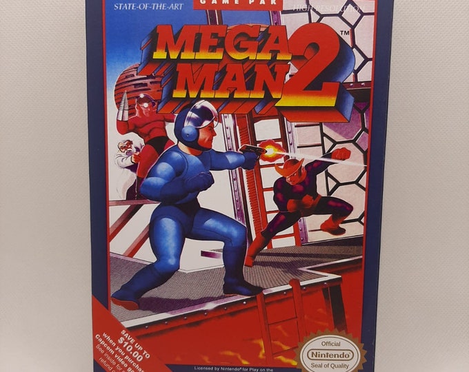 Mega Man 4 Replacement Box, Dust Cover, Block NTSC or Pal NES Thick ...