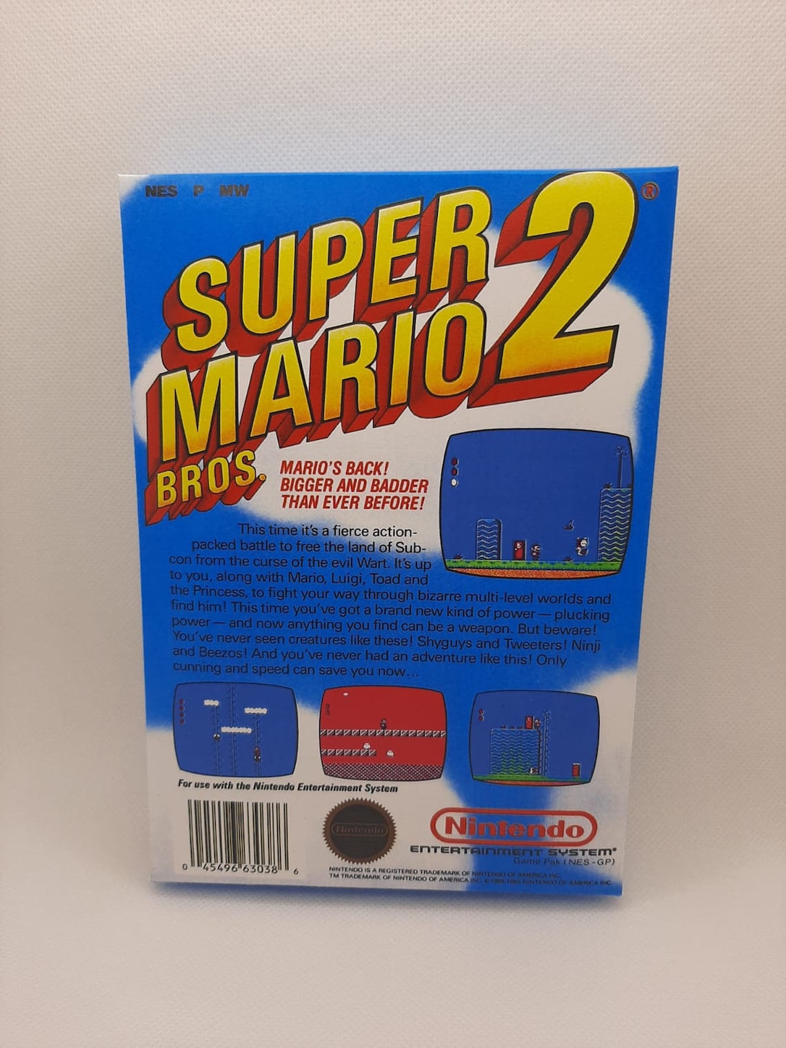 NES Super Mario Bros. 2 - Box Cover Only - Etsy