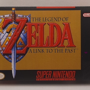 SNES - the Legend of Zelda A Link to the Past - Box Cover Only Ver.1 - Etsy