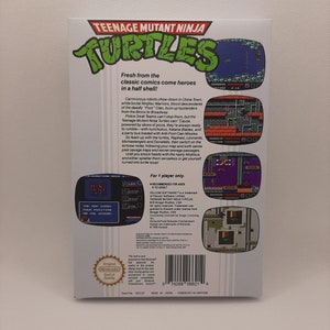 NES Teenage Mutant Ninja Turtles - Box Cover Only - Etsy