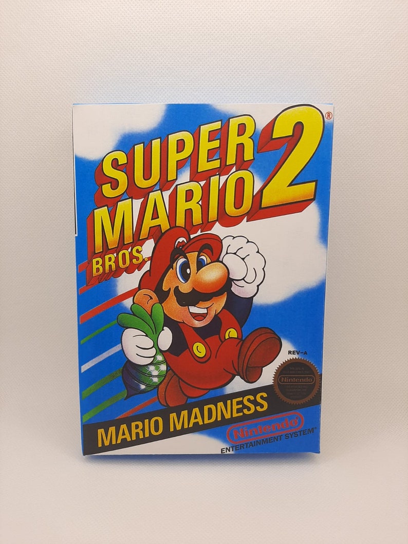 NES Super Mario Bros. 2 - Box Cover Only - Etsy