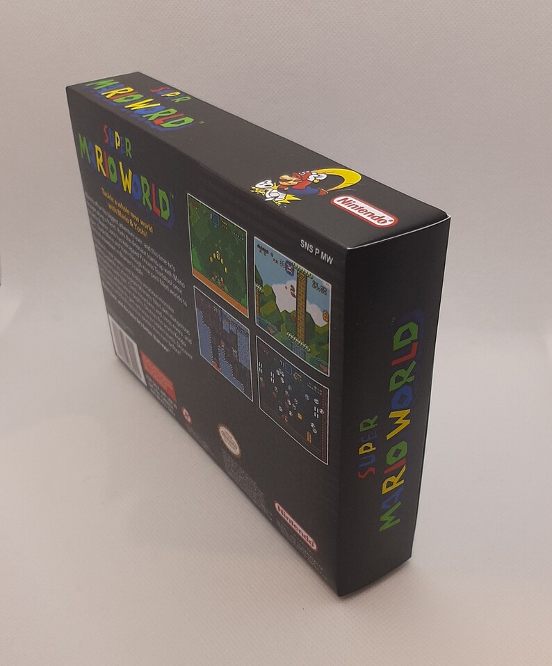 SNES - Super Mario World - Box Cover Only - Etsy
