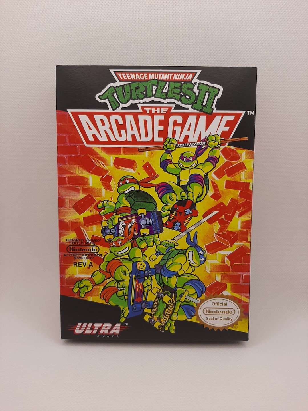 NES Teenage Mutant Ninja Turtles 2 II the Arcade Game - Box Cover Only ...