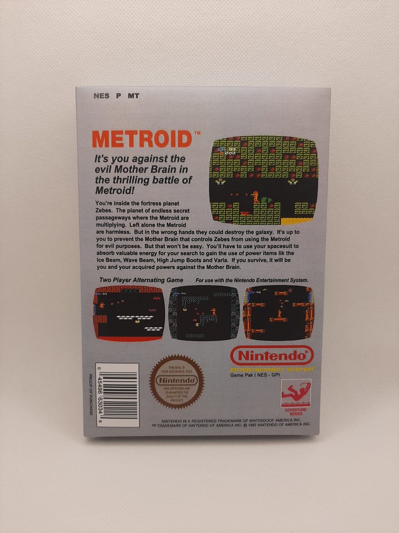 NES Metroid - Solo Coperchio Scatola - Etsy