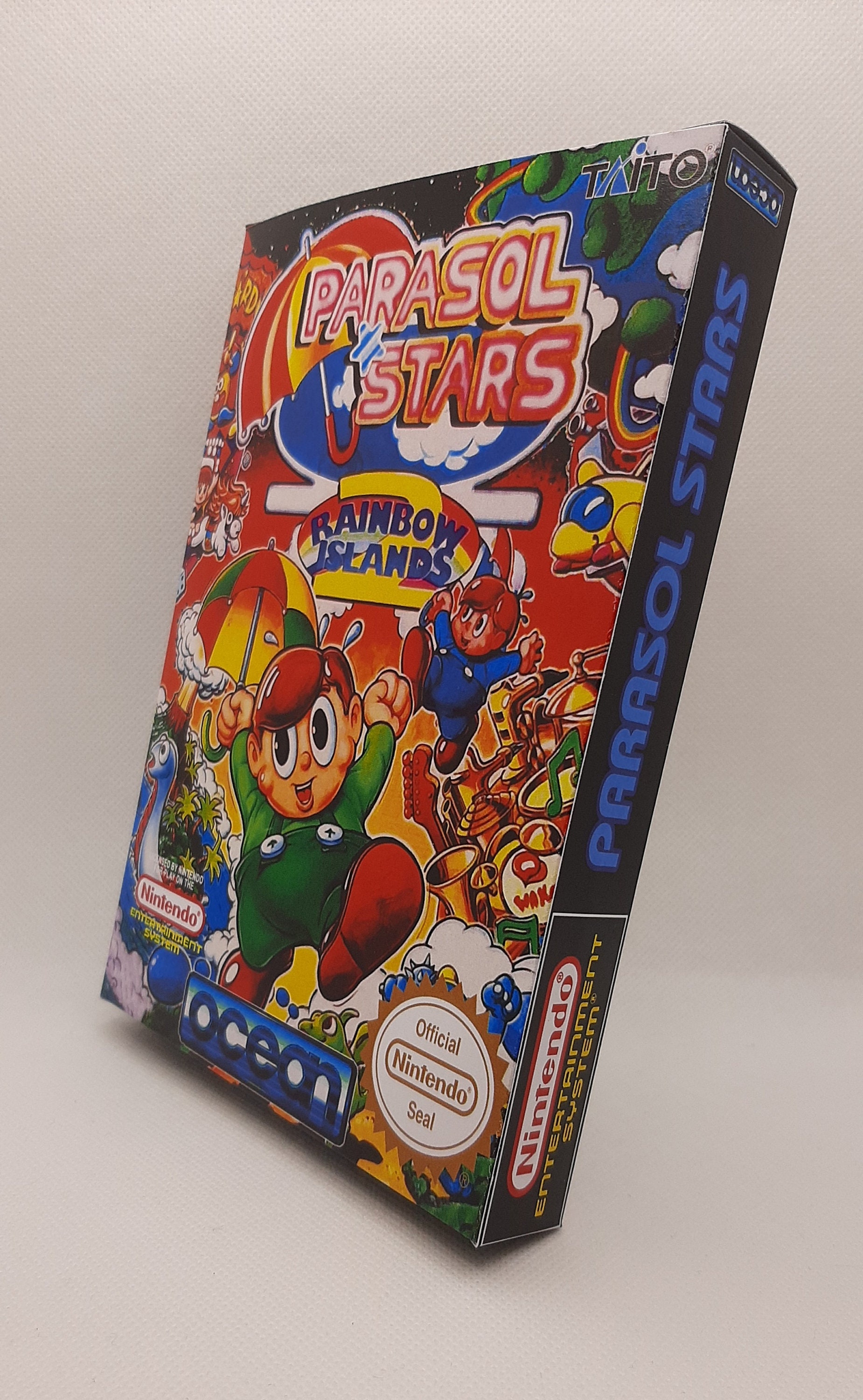 NES Parasol Stars Rainbow Island Box Cover Only - Etsy