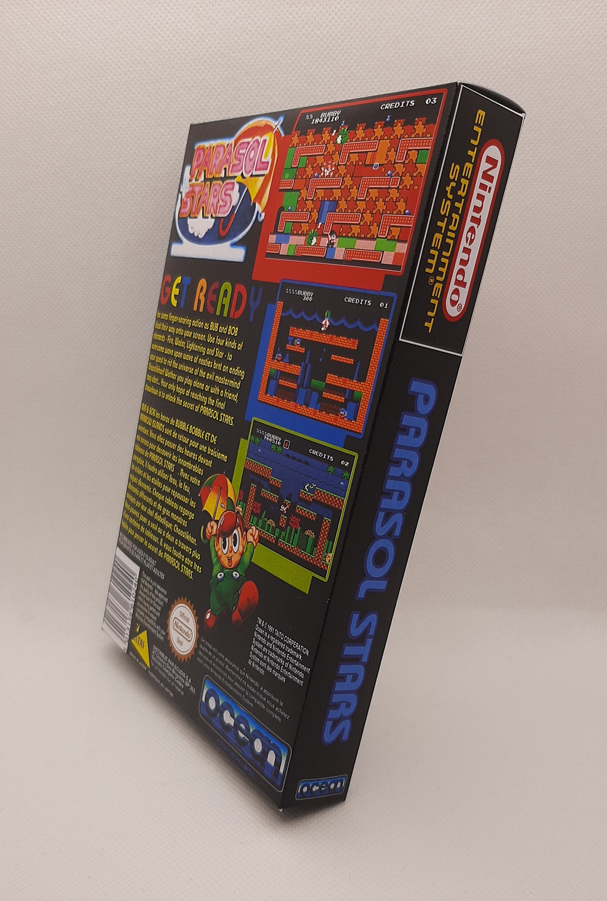 NES Parasol Stars Rainbow Island Box Cover Only - Etsy