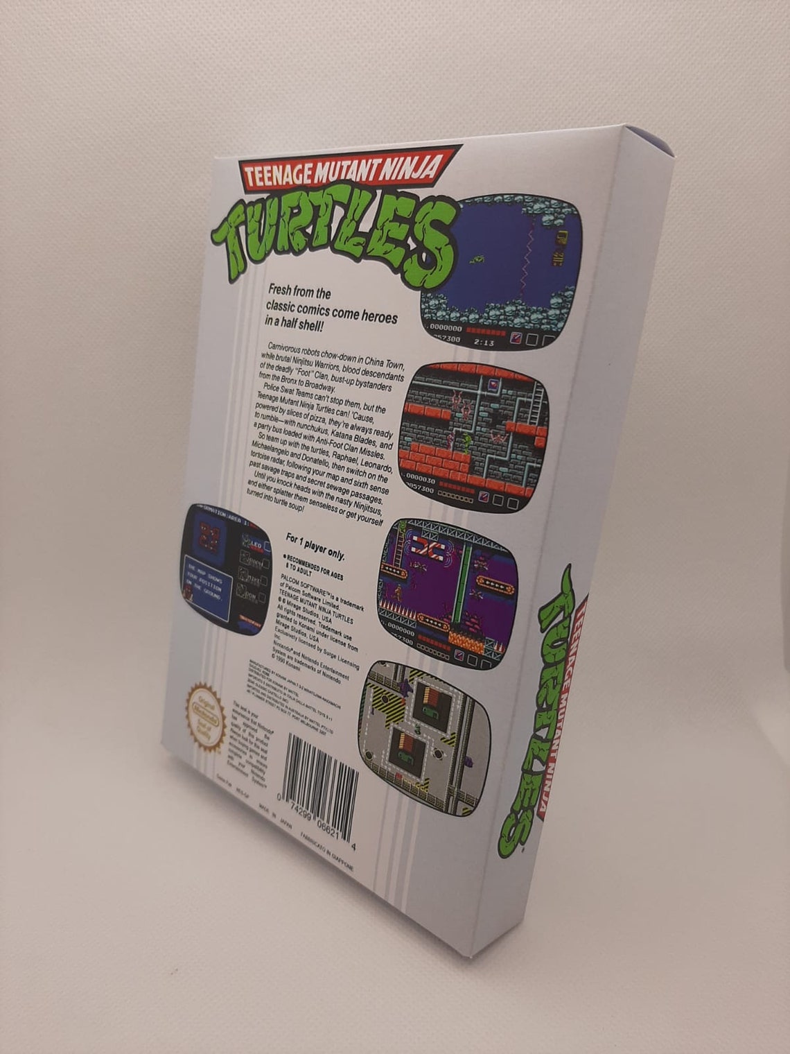 NES Teenage Mutant Ninja Turtles Box Cover Only - Etsy