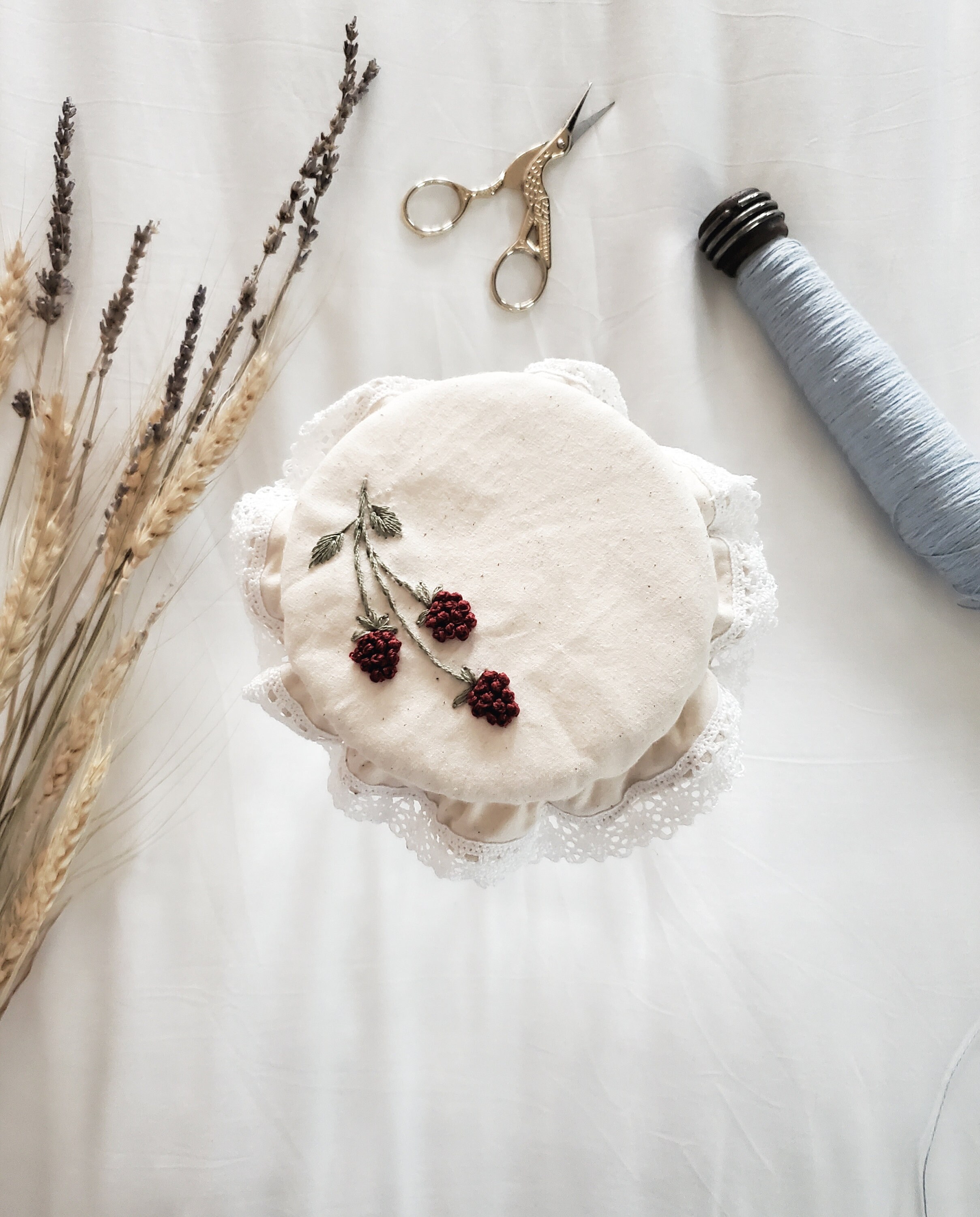 Hand Embroidered Jar Cover for Sourdough Starter & Kombucha Scoby ...
