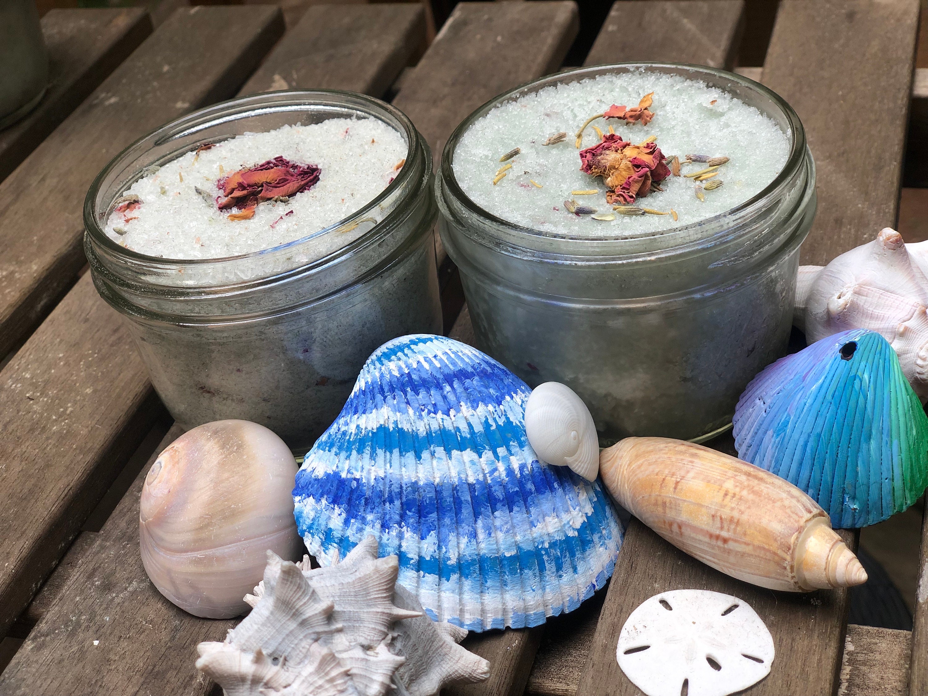 Under the Sea Mermaid Sugar Scrub and Epsom Salt Bath Soak, Handmade ...