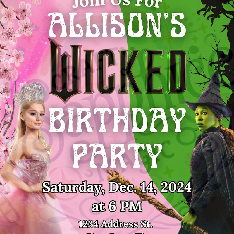 Wicked Movie Invitation - Etsy