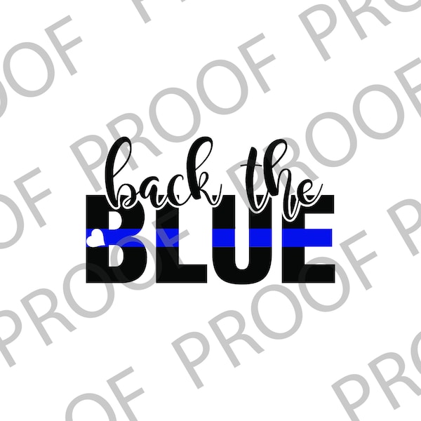Back the Blue - Etsy