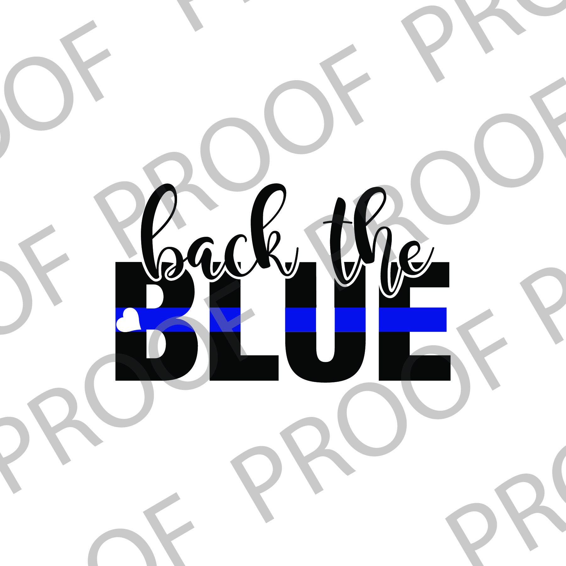 Back the Blue SVG • Digital SVG - Etsy