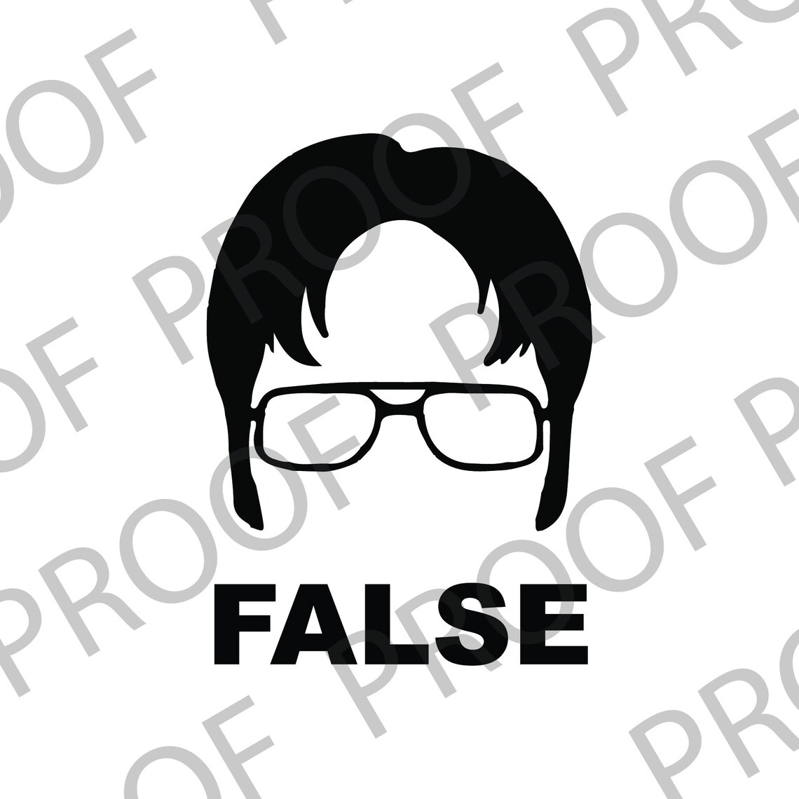 Dwight False SVG • Digital SVG - Etsy
