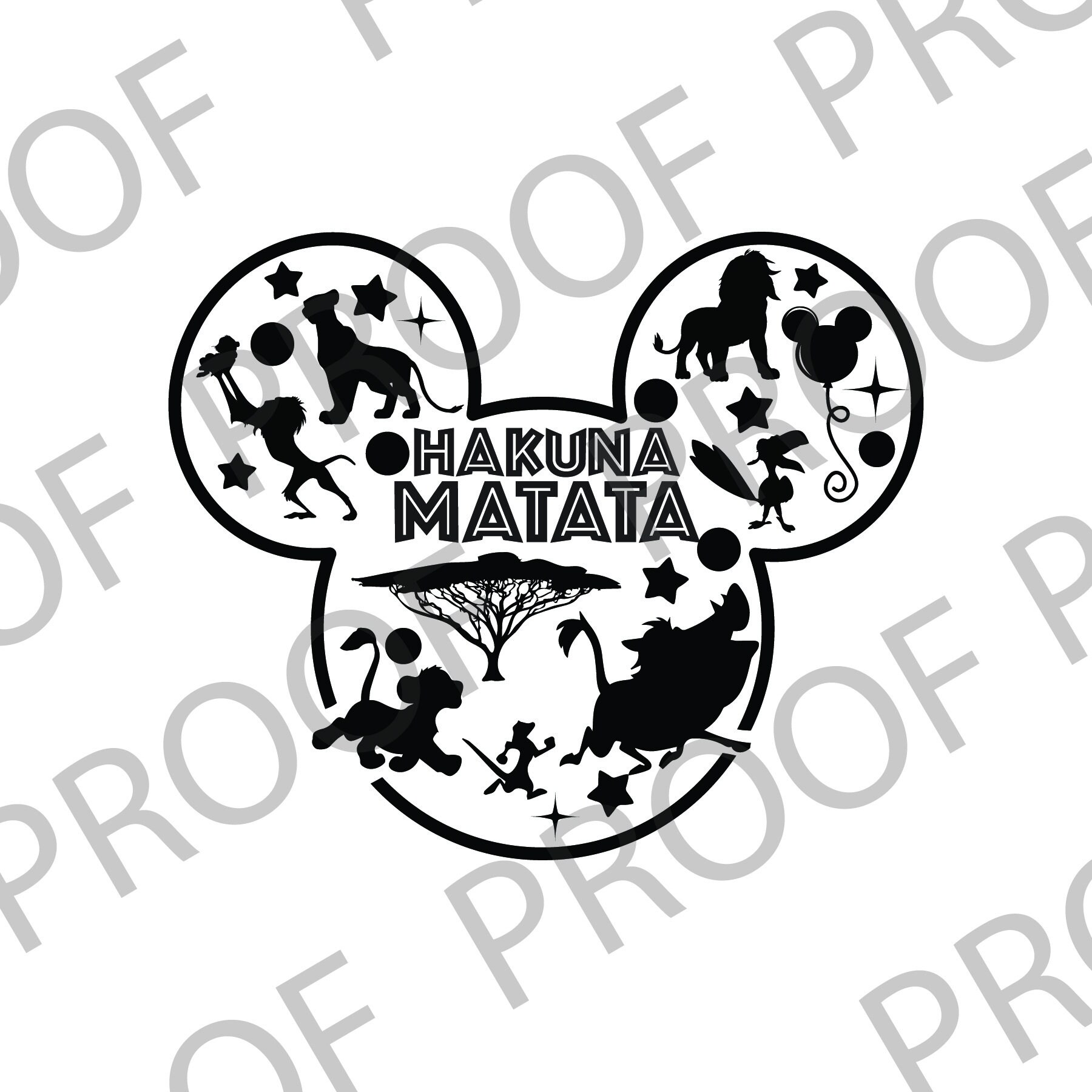 Hakuna Matata SVG Digital SVG - Etsy