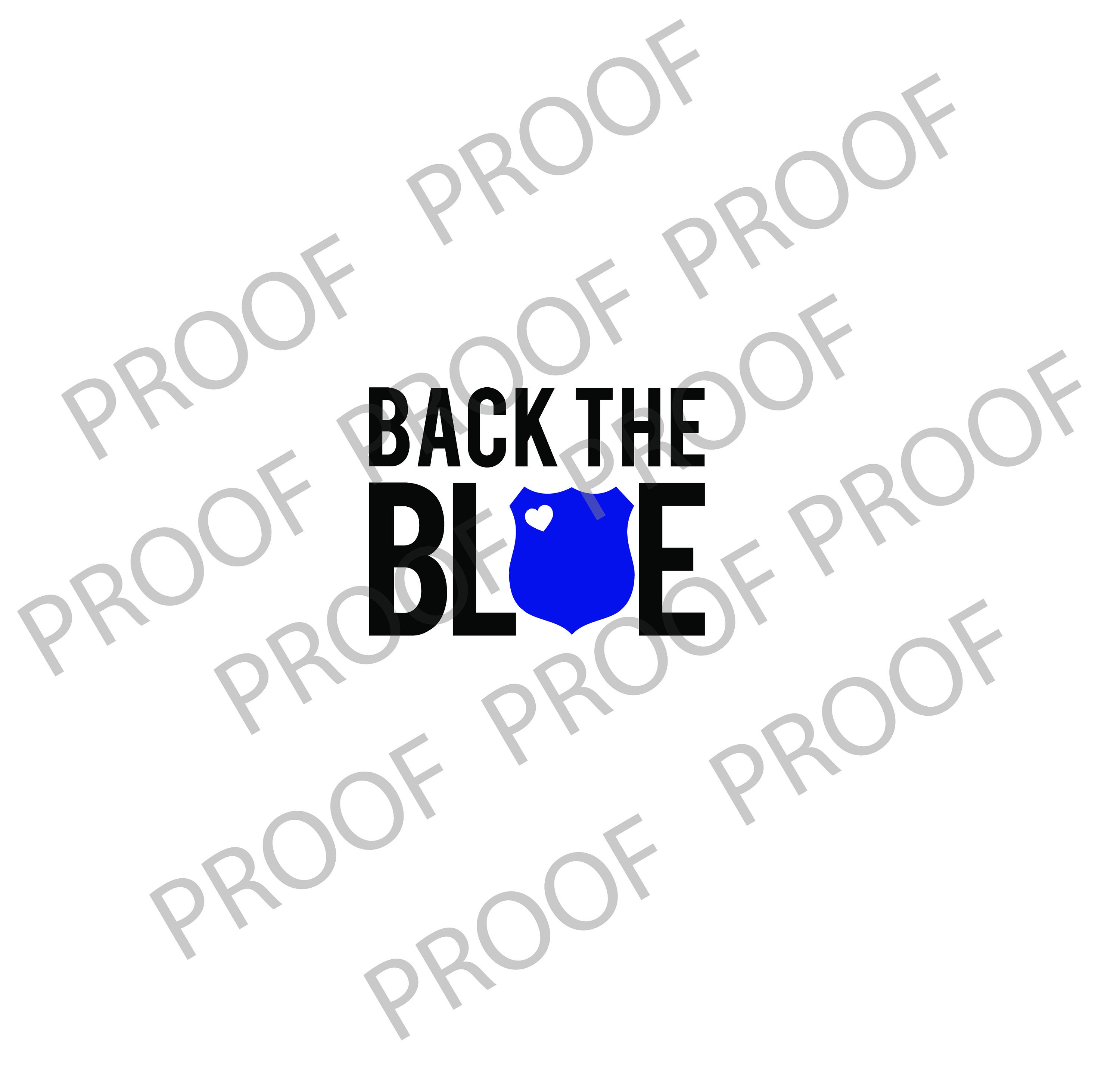 Back the Blue SVG • Digital SVG - Etsy