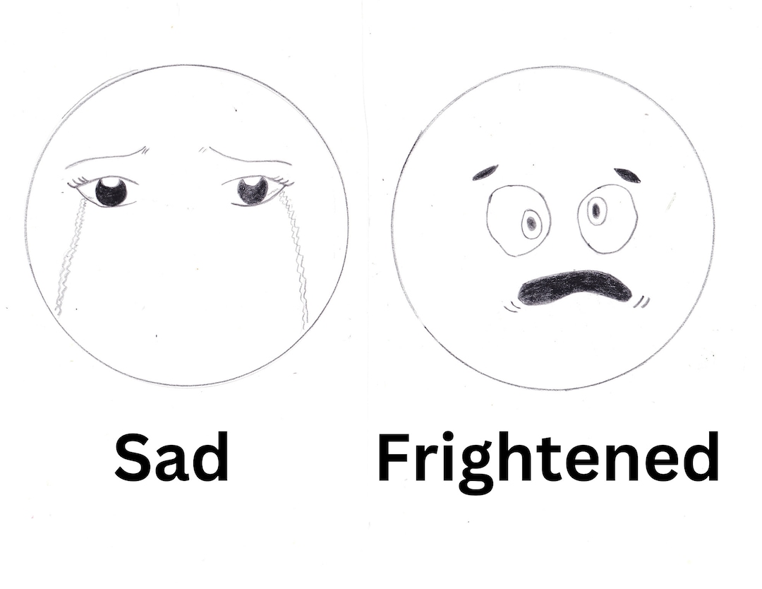 8 Emotion Picture Cards to Help Child Express Feelings - Etsy