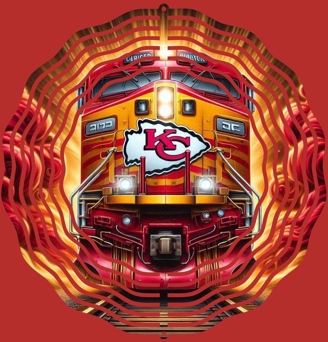 Kansas City Football Wrecking Train Spinner - Etsy