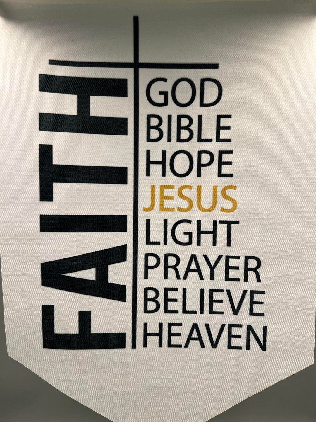 Faith in Jesus Christian Pennant Flag - Etsy