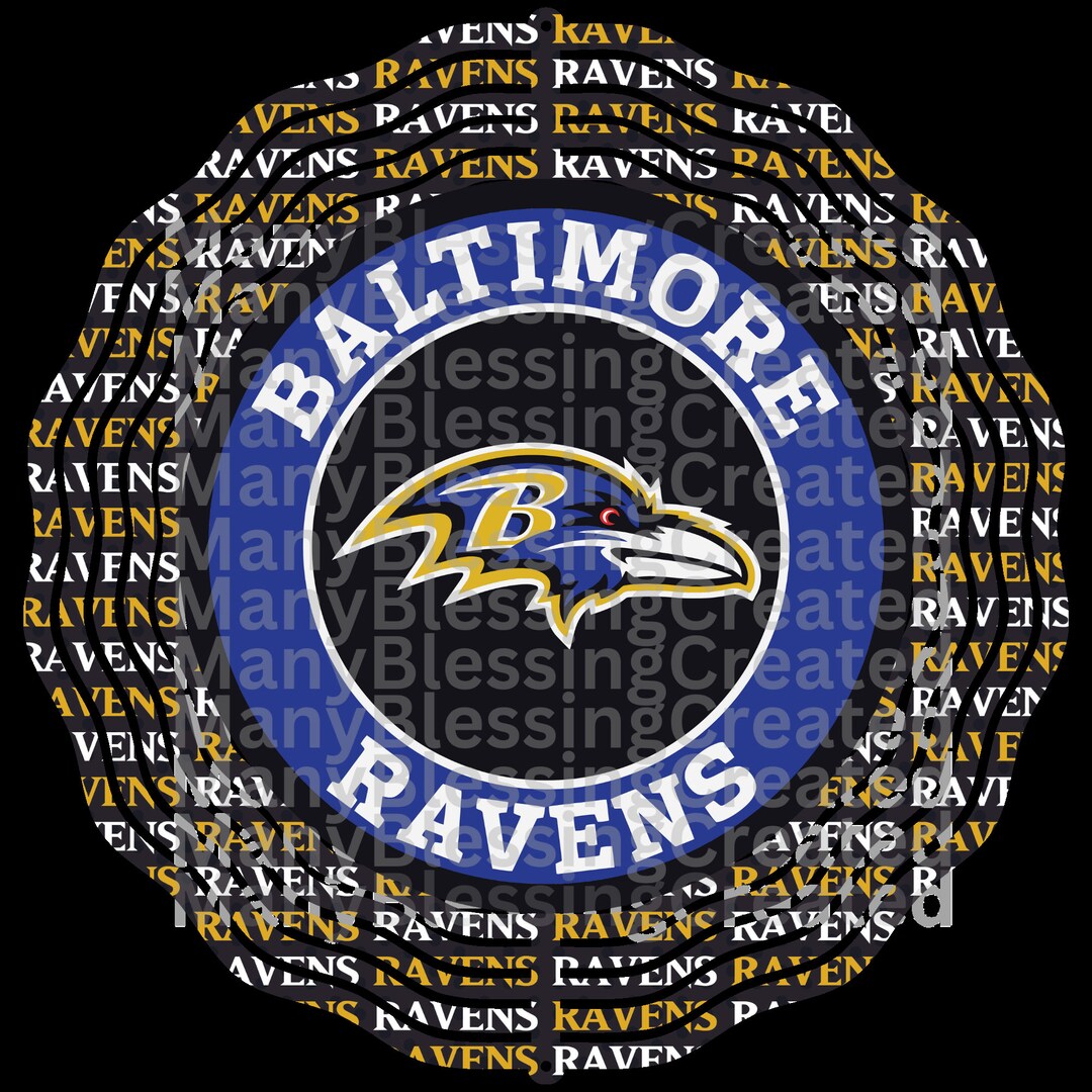 Baltimore Football Wind Spinner Insignia Circle - Etsy