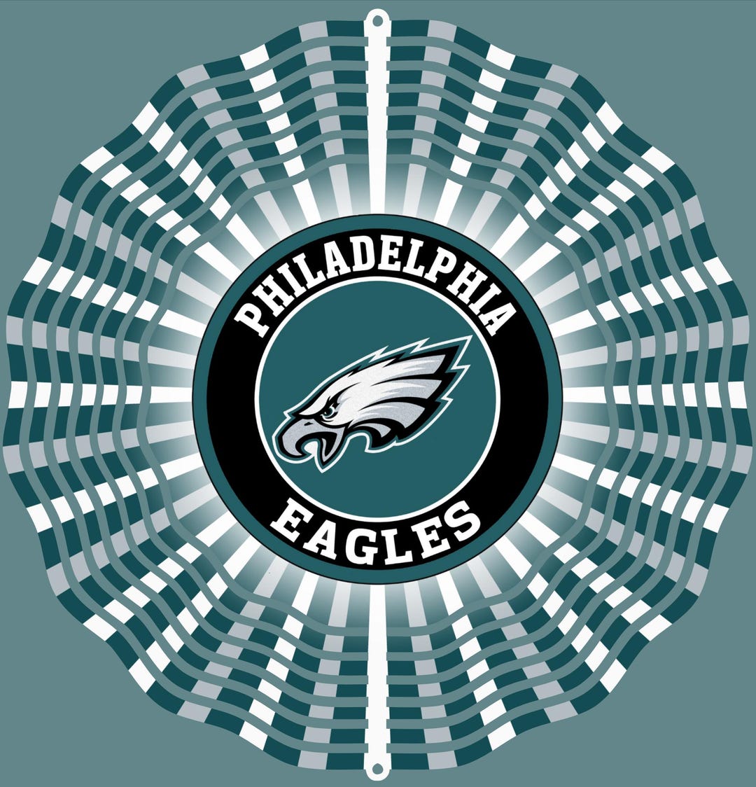 Philadelphia Spiral Wavy Football Spinner - Etsy