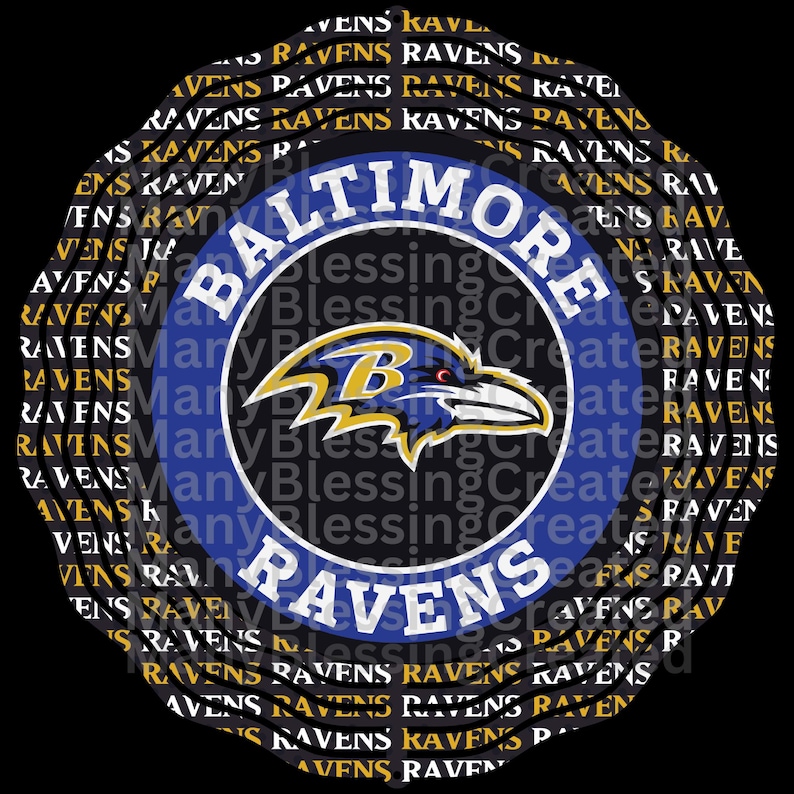 Baltimore Football Wind Spinner Word Classic Profile Open - Etsy