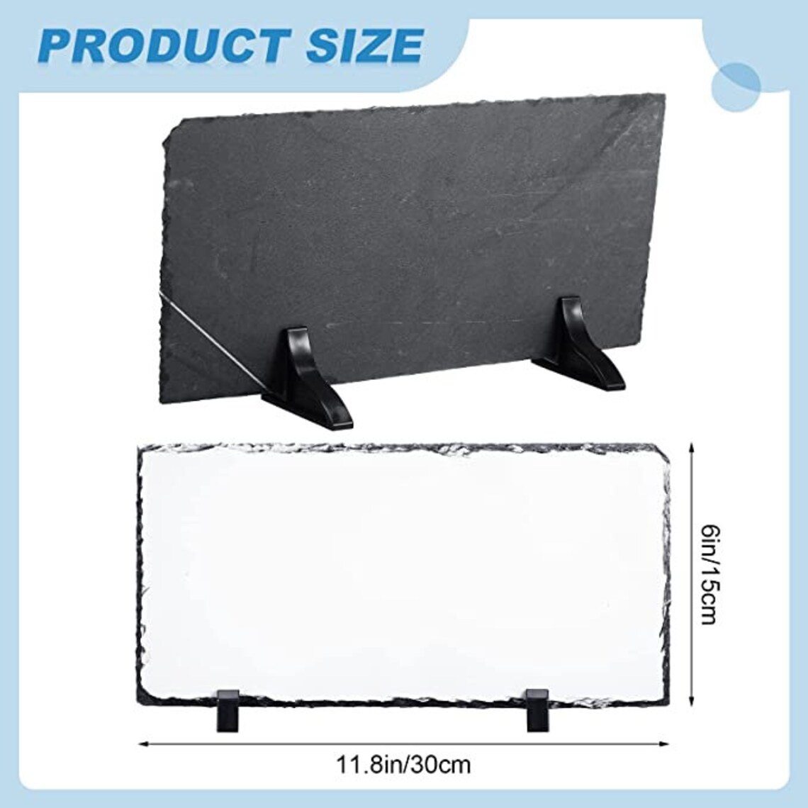 Rectangle Sublimation Slate Rock Stone Photo Frame 6 X 11.8 - Etsy