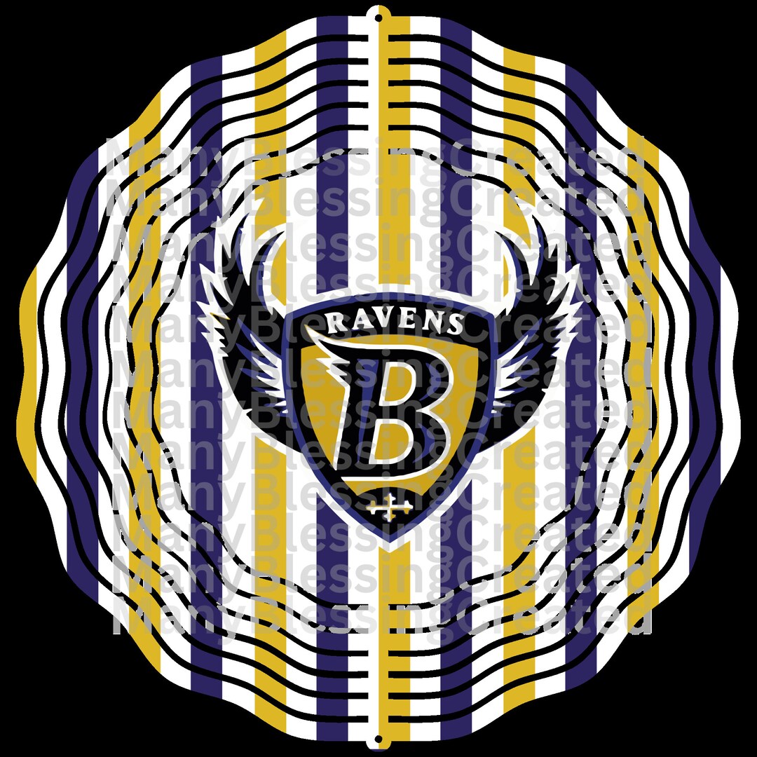Baltimore Football Wind Spinner Stripe Shield - Etsy