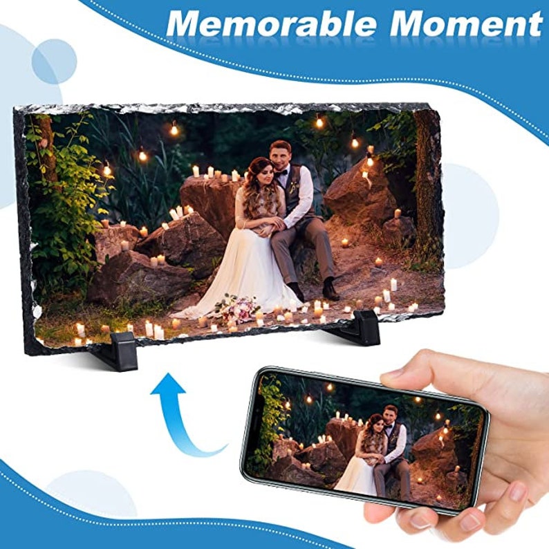 Rectangle Sublimation Slate Rock Stone Photo Frame 6 X 11.8 - Etsy