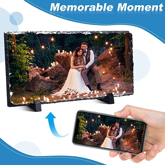 Rectangle Sublimation Slate Rock Stone Photo Frame 6 X 11.8 - Etsy