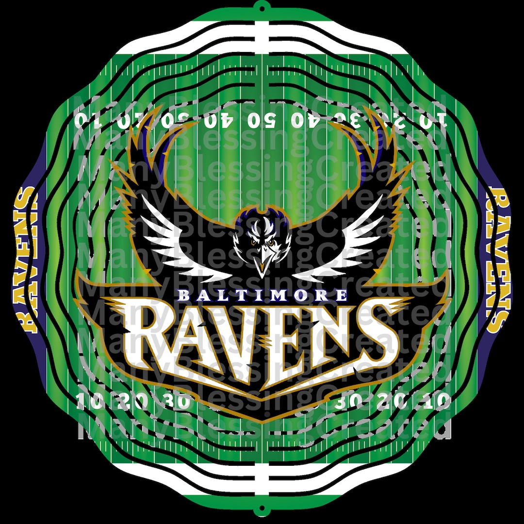 Baltimore Football Wind Spinner Field Wings Open - Etsy