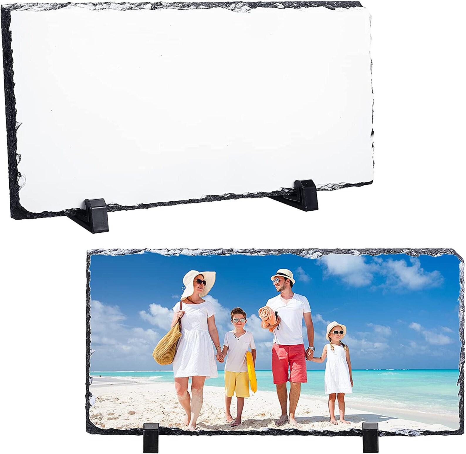 Rectangle Sublimation Slate Rock Stone Photo Frame 6 X 11.8 - Etsy