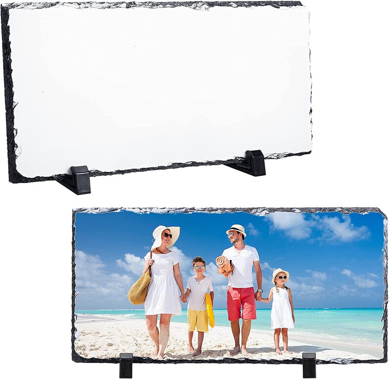 Rectangle Sublimation Slate Rock Stone Photo Frame 6 X 11.8 - Etsy