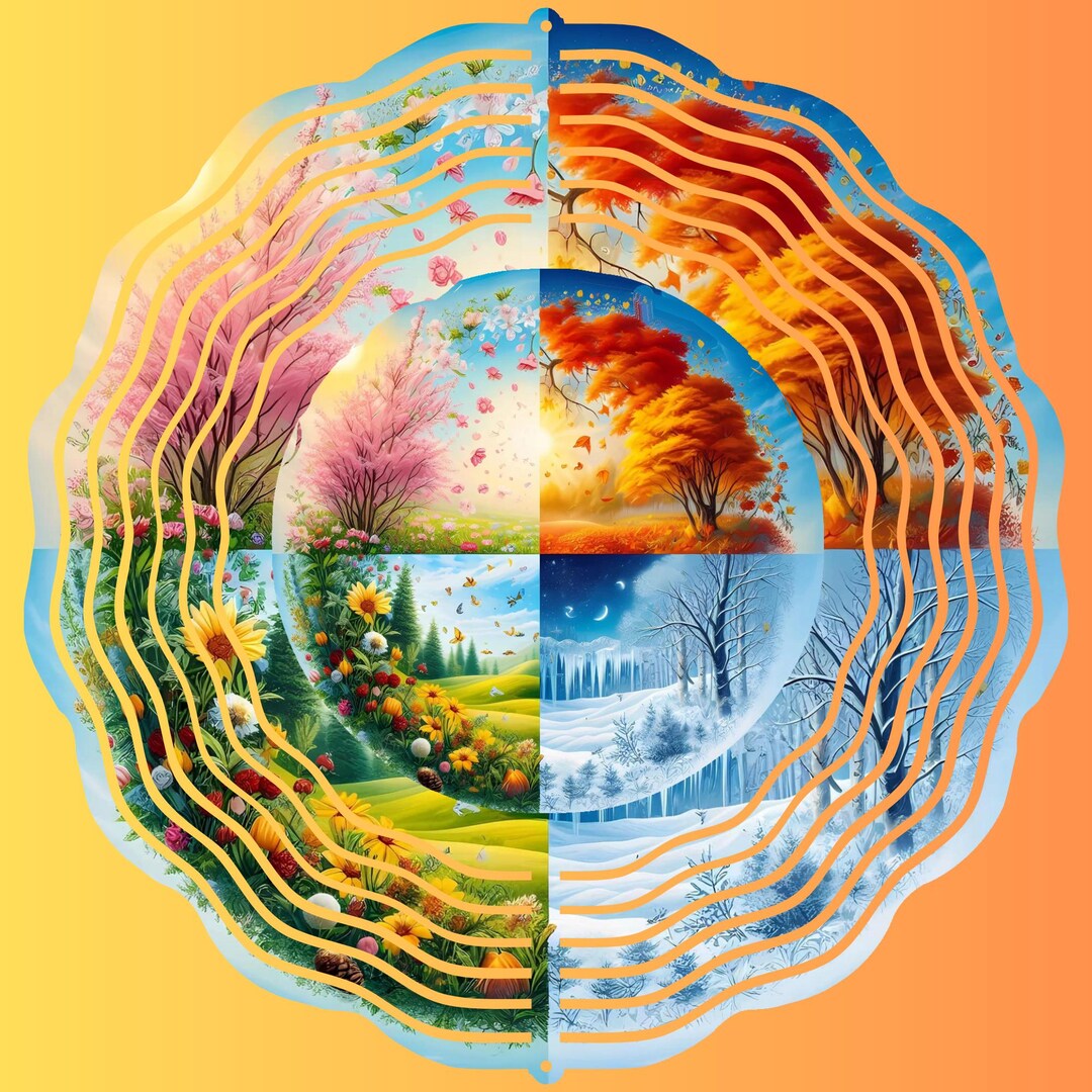 All Four Seasons Wind Spinner - Etsy