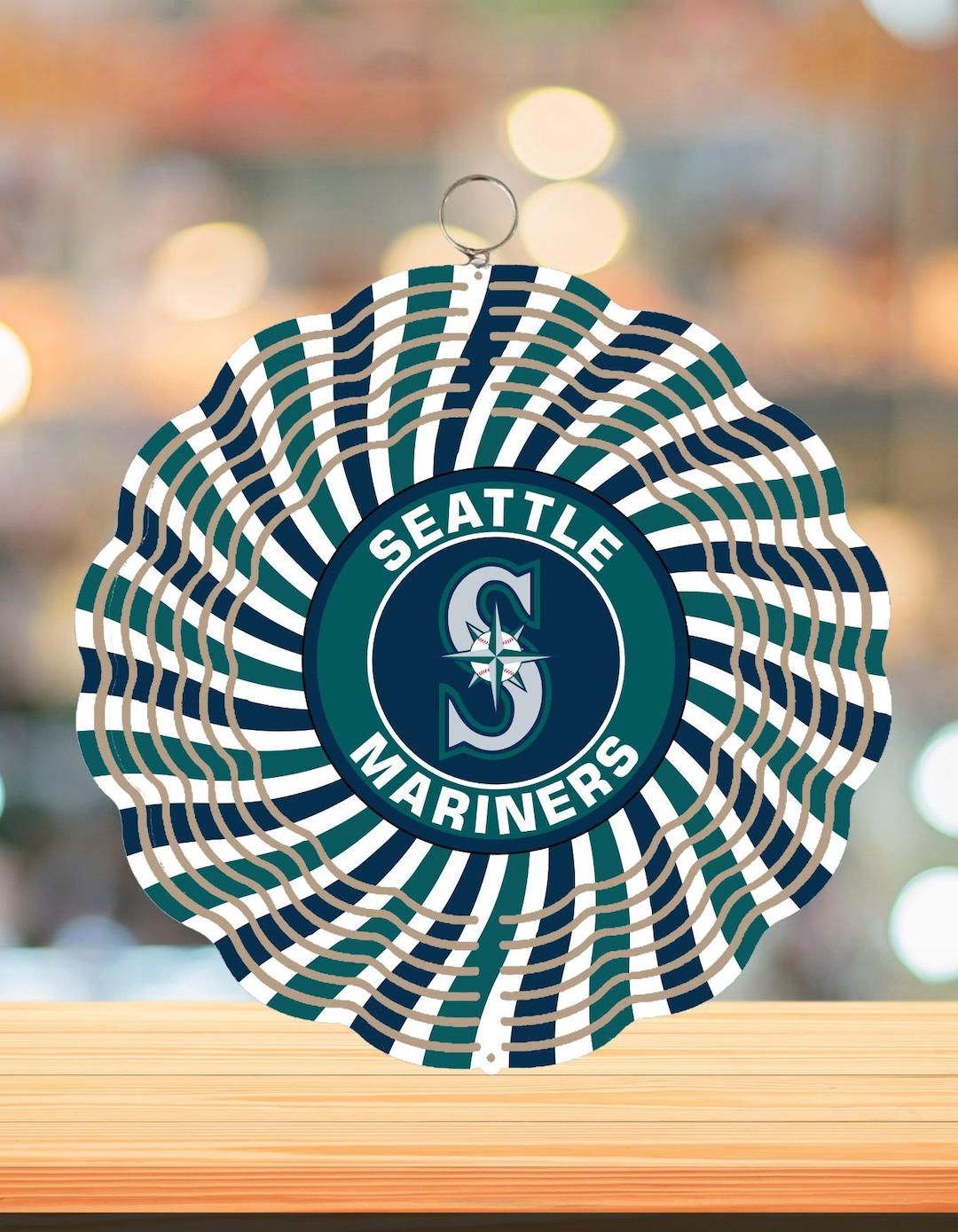 Seattle Baseball Wavy Team Wind Spinner - Etsy