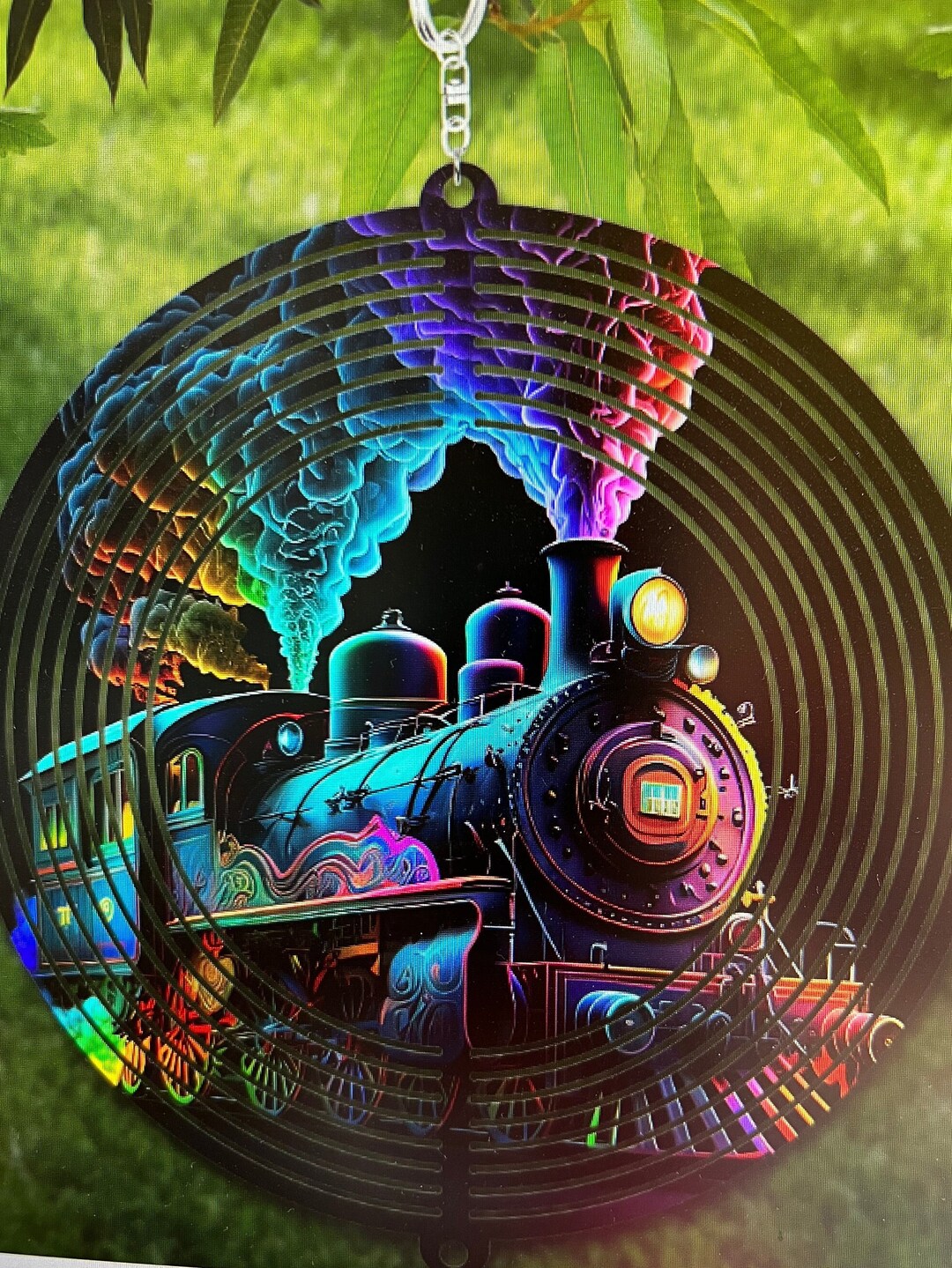 Black Neon Classic Train Wind Spinner - Etsy