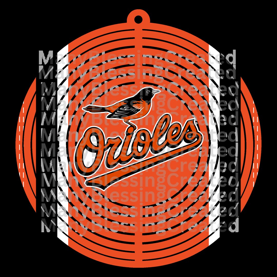 Baltimore Baseball Wind Spinner Orange Bird - Etsy