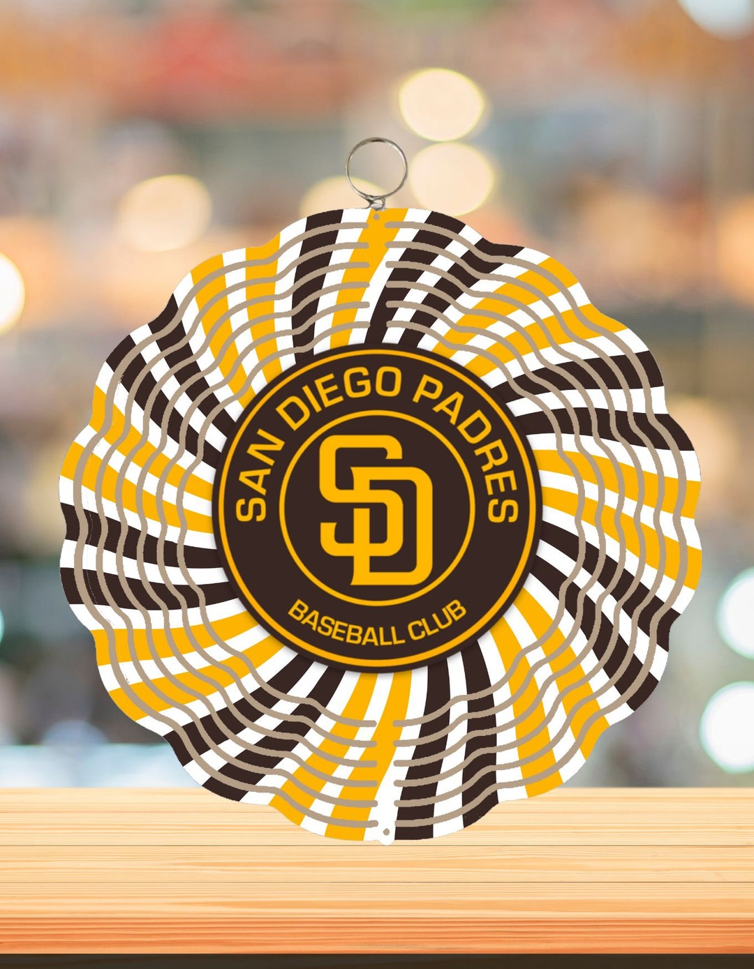 Padres Baseball Wavy Team Wind Spinner - Etsy